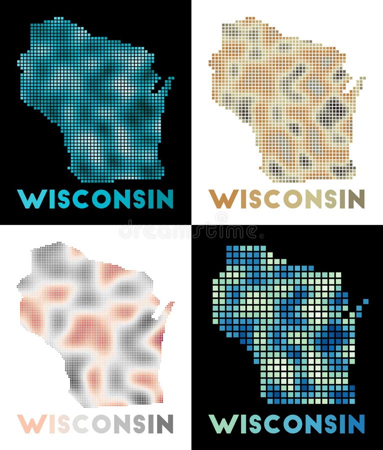 Wisconsin map. stock vector. Illustration of territory - 213099820