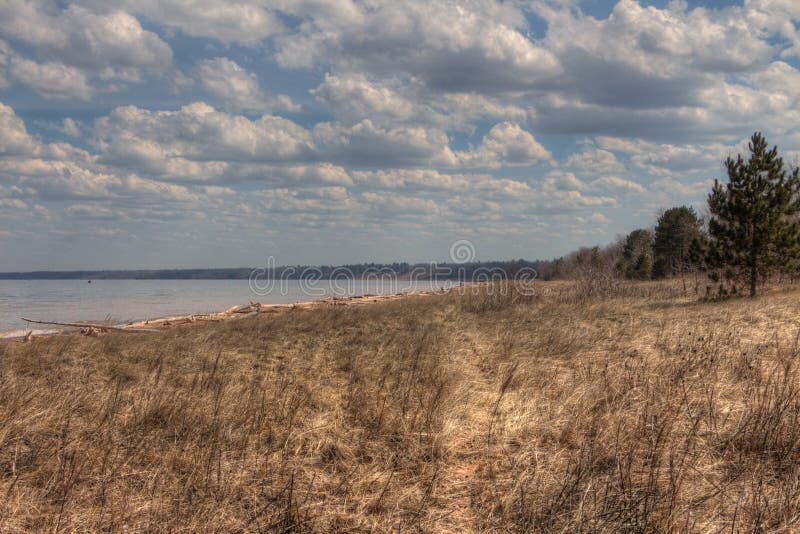 Wisconsin Point in Superior, Wisconsin is on the Shore of Lake S Stock ...