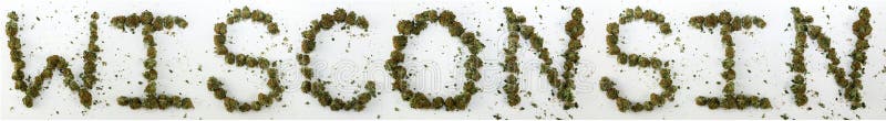 Wisconsin Spelled with Marijuana Stock Photo - Image of drug, cannabis ...