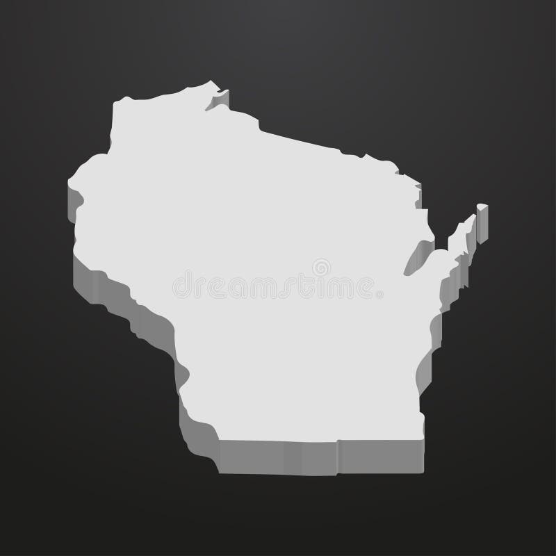 Wisconsin state stock vector. Illustration of district - 9826148