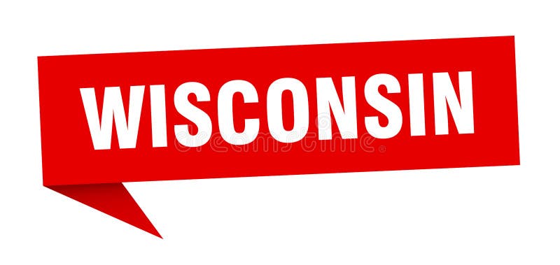 Wisconsin Sticker. Wisconsin Signpost Pointer Sign Stock Vector ...