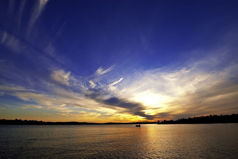 Wisconsin Sunset stock photo. Image of calming, hour - 11264480
