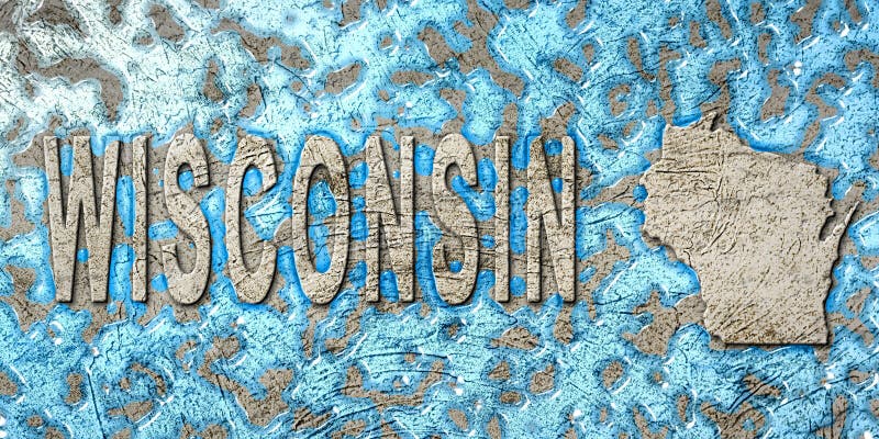 Wisconsin Water Management Concept Stock Illustration - Illustration of ...