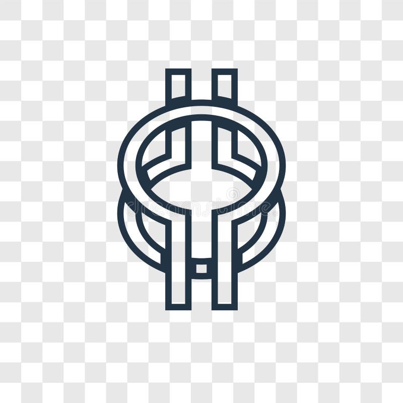 Wisdom Concept Vector Linear Icon Isolated on Transparent Background ...