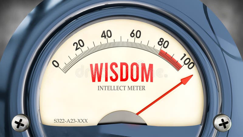 Wisdom and Intellect Meter that is Hitting a Full Scale, Showing a Very ...