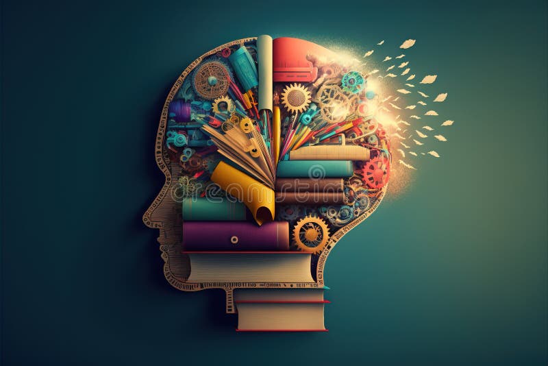 Wisdom and Knowledge of the Human Mind Stock Illustration ...