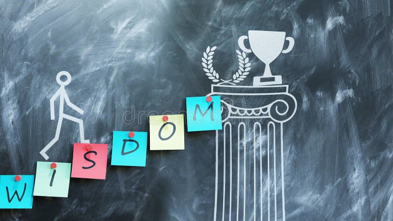 Wisdom Make Steps To Success Stock Illustration - Illustration of steps ... Wisdom Make Steps To Success Stock Illustration - Illustration of steps ...