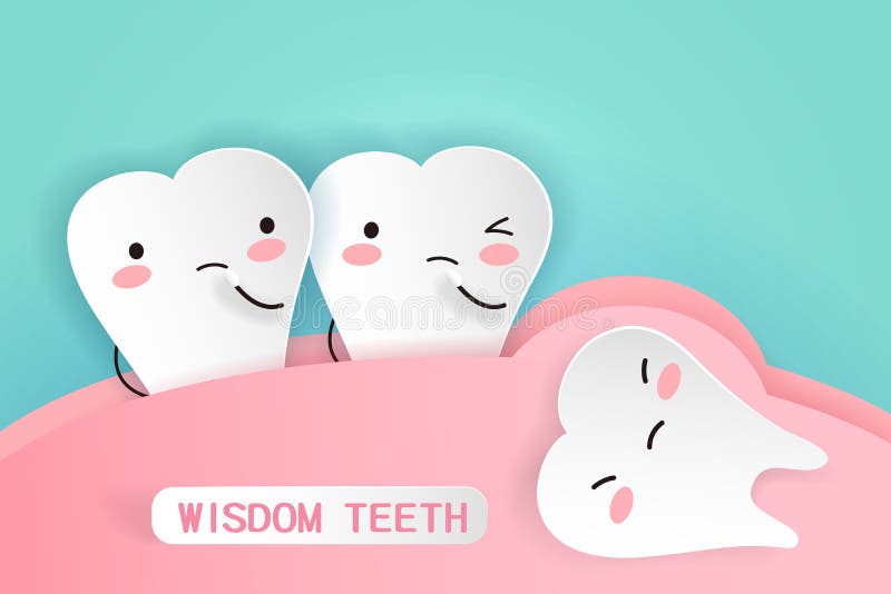 Wisdom Teeth Pain stock illustration. Illustration of checkup - 46715240