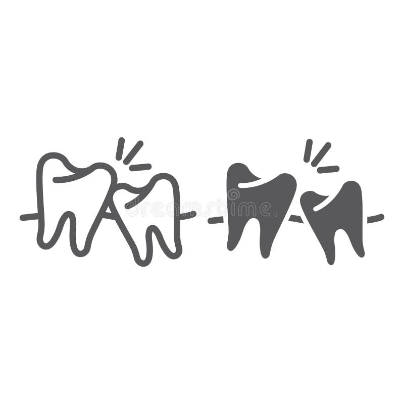 Wisdom Teeth Color Line Icon, Dental and Stomatolgy, Impacted Tooth ...