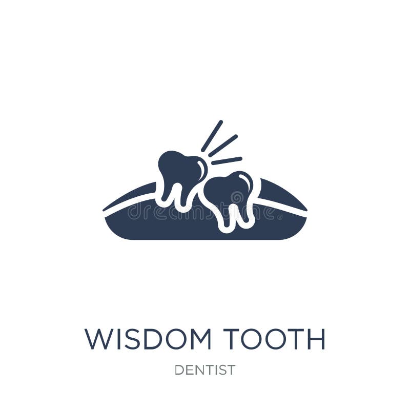 Wisdom Tooth Icon. Trendy Flat Vector Wisdom Tooth Icon on White Stock ...