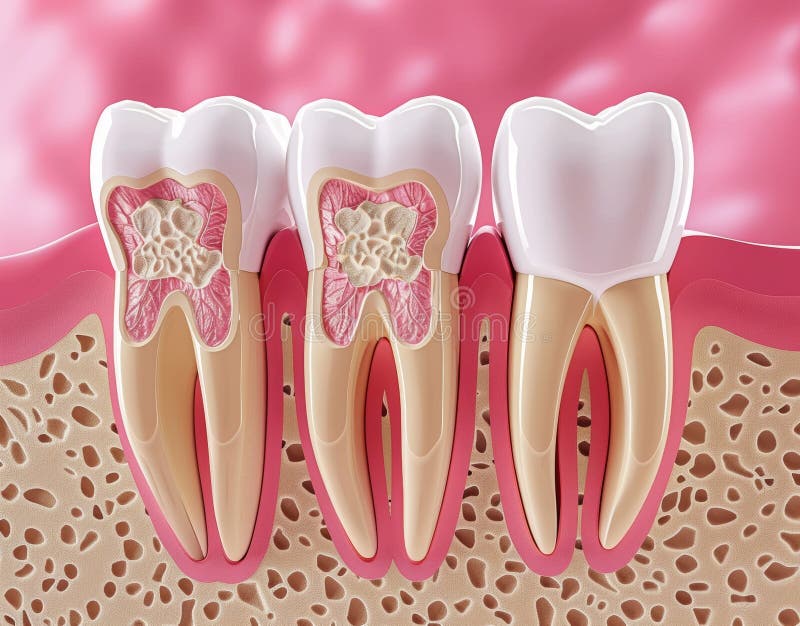 Wisdom Tooth Impaction Vertically. Medically Accurate Tooth 3D ...