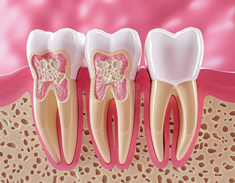 Wisdom Tooth Impaction Vertically. Medically Accurate Tooth 3D ...