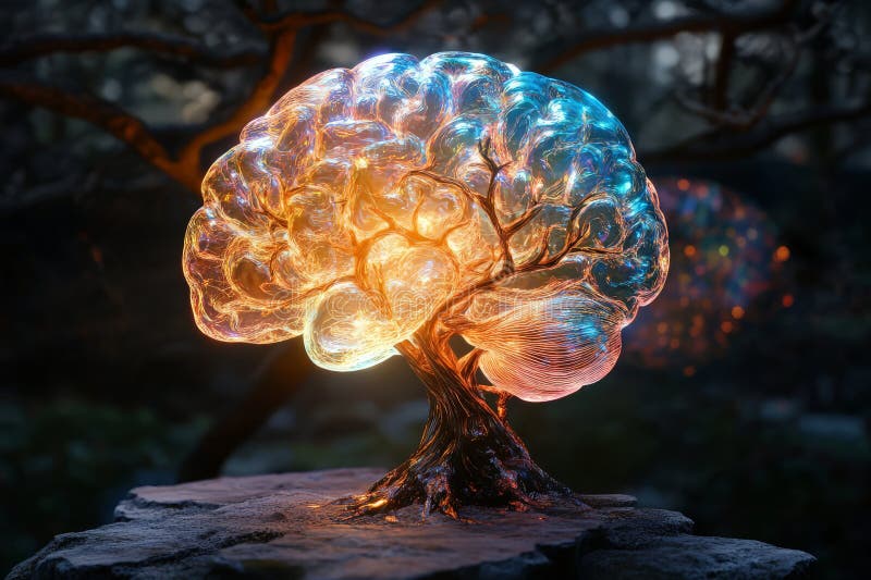 The Wisdom Tree of the Mind Stock Illustration - Illustration of ...