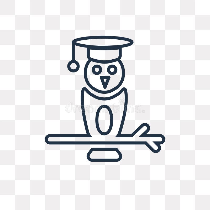 Outline Wisdom Vector Icon. Isolated Black Simple Line Element ...