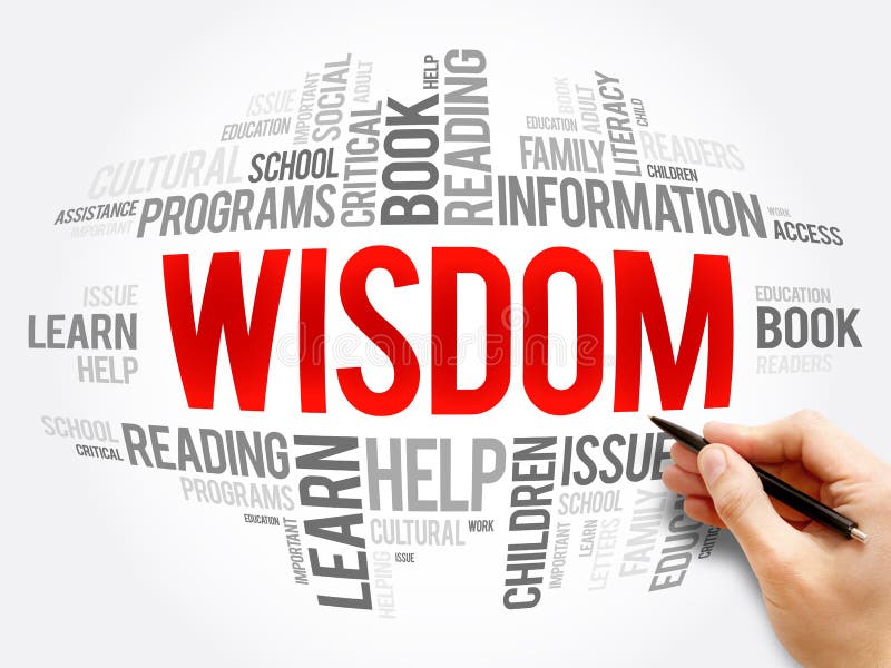 Wisdom word cloud collage stock photo. Image of education - 197888234