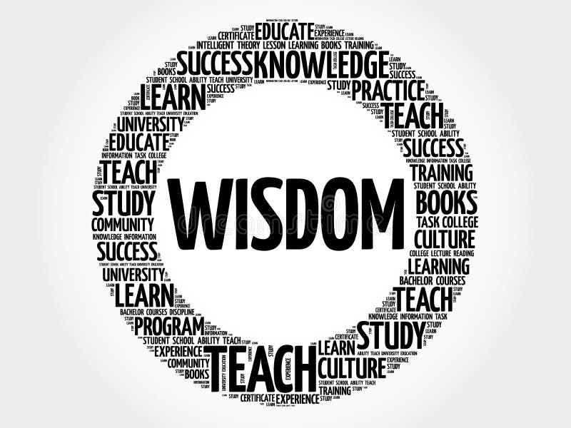 Wisdom word cloud stock illustration. Illustration of human - 205982830