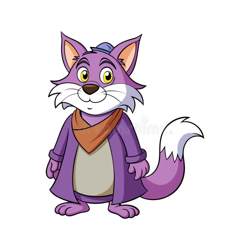 Wise Fox Traveling with Freckles Stock Vector - Illustration of cute ...