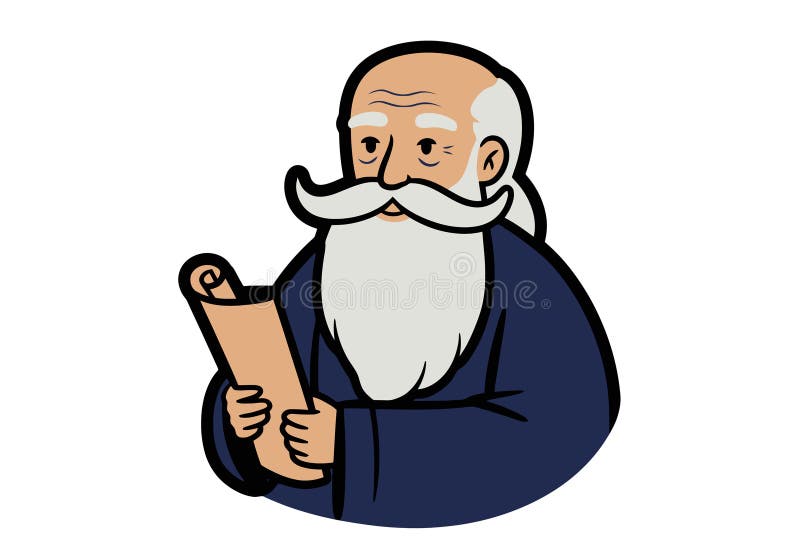 Wise man clipart. stock photo. Illustration of design - 361369418