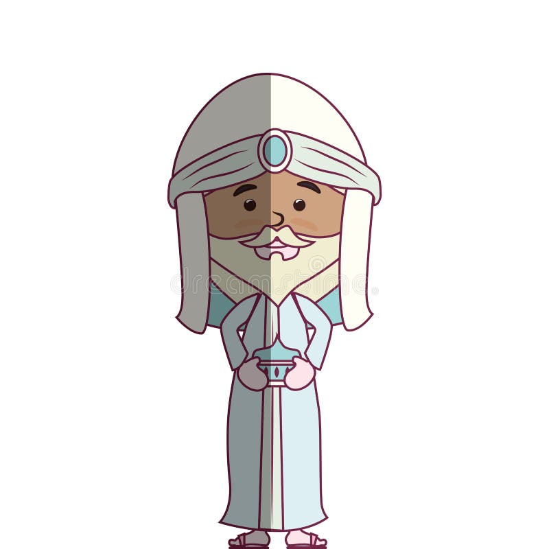 Wise man manger character stock illustration. Illustration of king ...