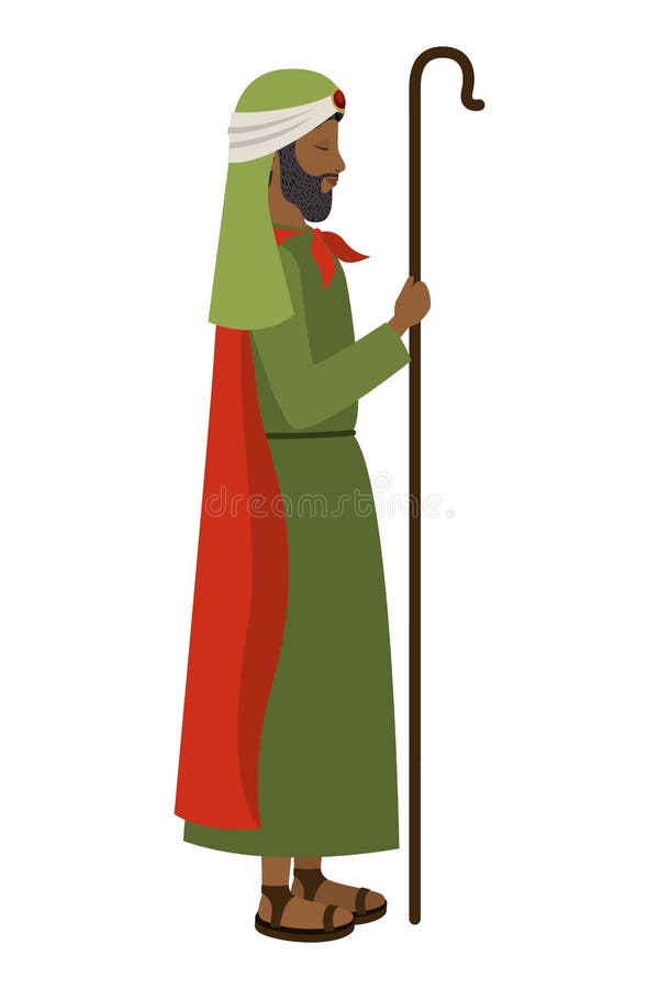 Wise man manger character stock vector. Illustration of flat - 151339951