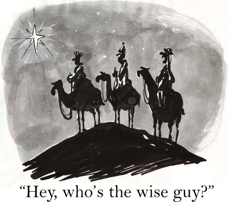 The Wise Men are the Wise Guys Stock Illustration - Illustration of ...