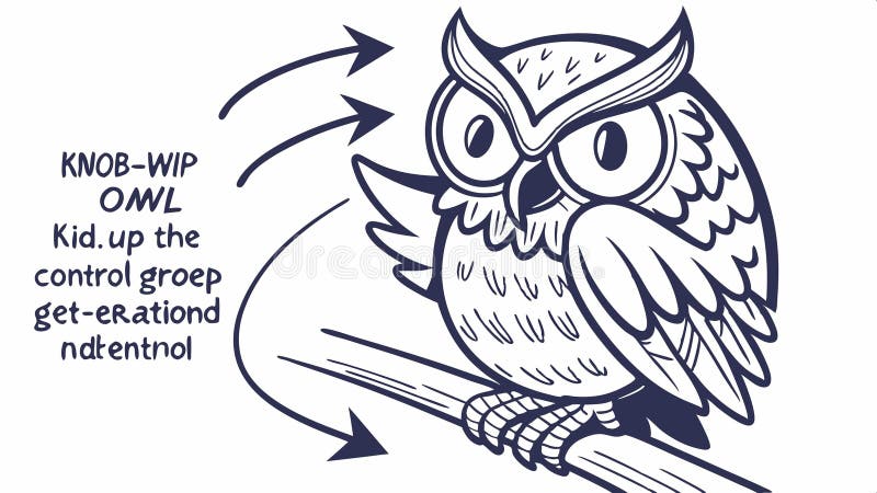 Wise Owl Thinking Idea Thought Bubble Character Wisdom Vector Design ...