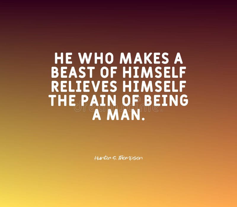 Wise Quote about Responsibilities of a Man Stock Illustration ...