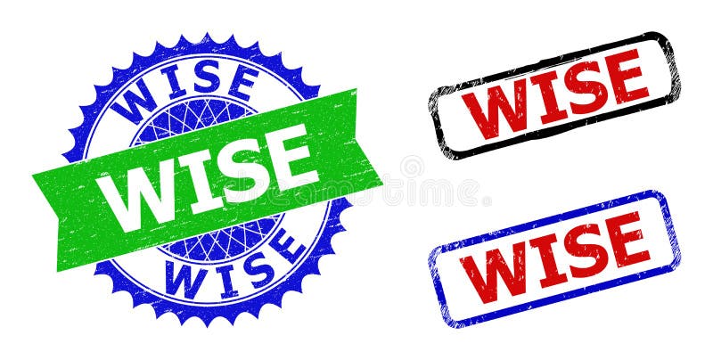 WISE Rosette and Rectangle Bicolor Watermarks with Scratched Surfaces ...