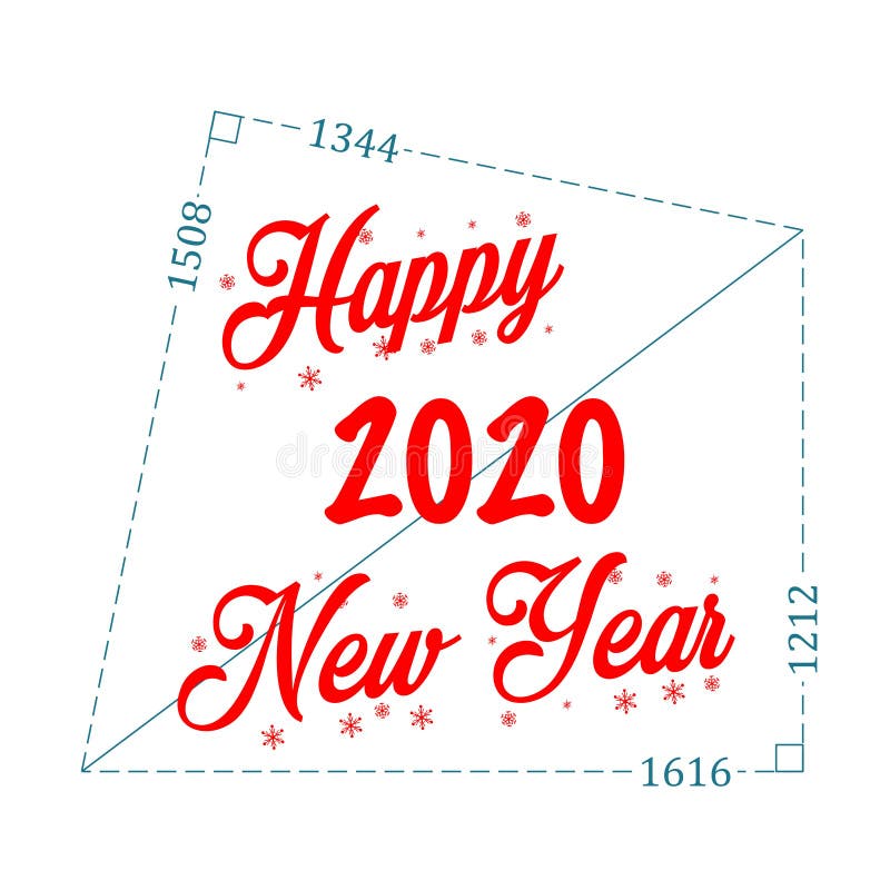 How To Wish Happy New Year 2020 Using Mathematics Stock Photo - Image ...