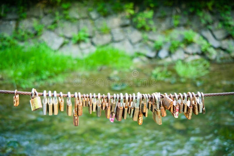 Wish key chains Samobor stock image. Image of chains - 257475801