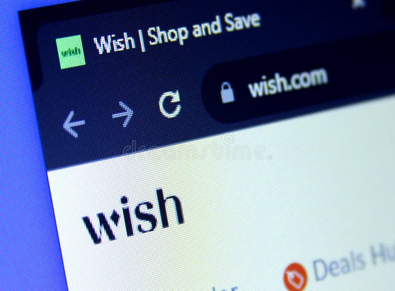 Wish shopping website editorial stock image. Image of economy - 298287239
