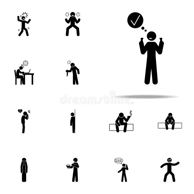 Negative Thoughts Icon Stock Illustrations – 465 Negative Thoughts Icon ...