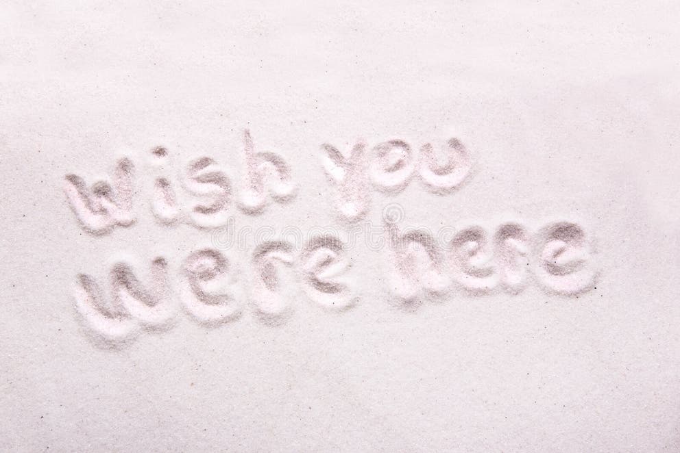 Wish You Were Here stock image. Image of greeting, shore - 6953237