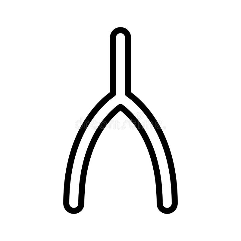 Wishbone Icon, Thanksgiving Related Vector Stock Vector - Illustration ...