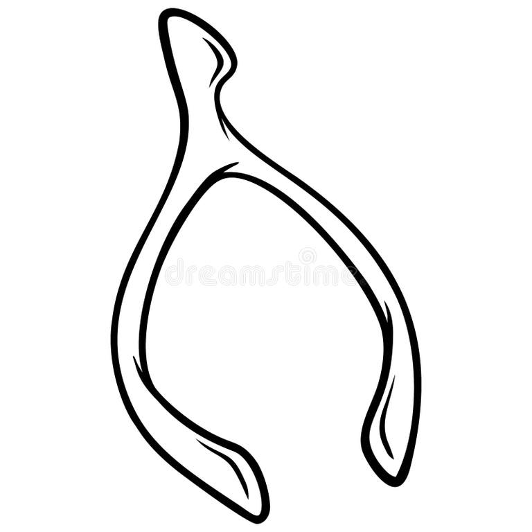 Wishbone Illustration stock vector. Illustration of food - 89287126