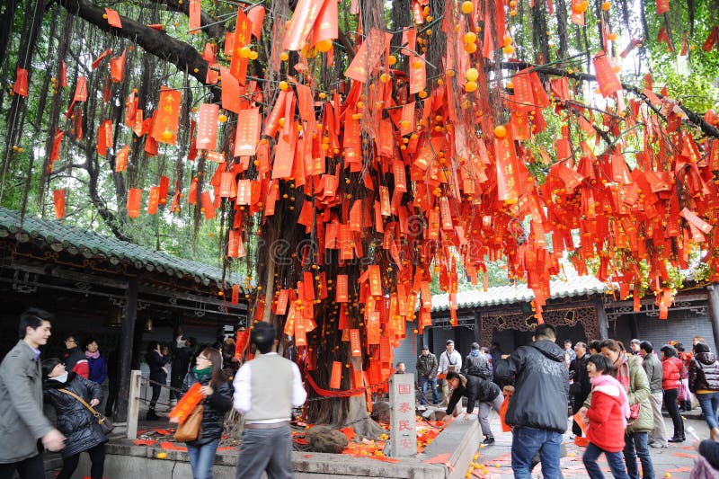 Wishing Tree editorial stock image. Image of oriental - 23699309
