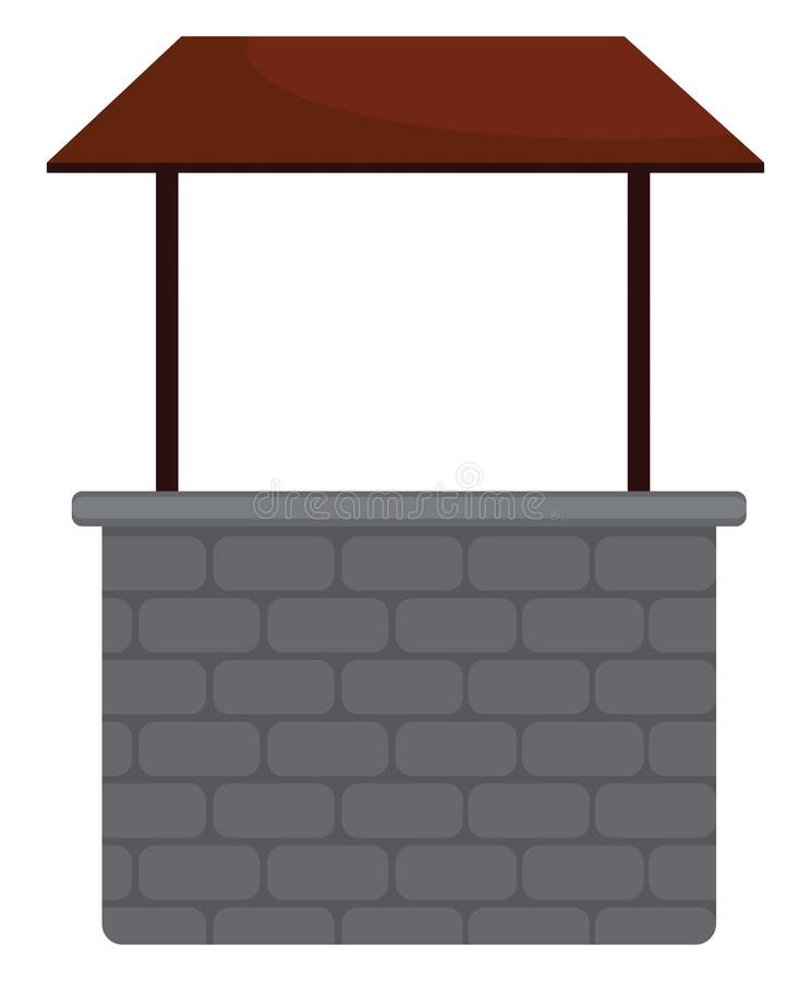 Wishing well, icon stock vector. Illustration of wood - 261371441