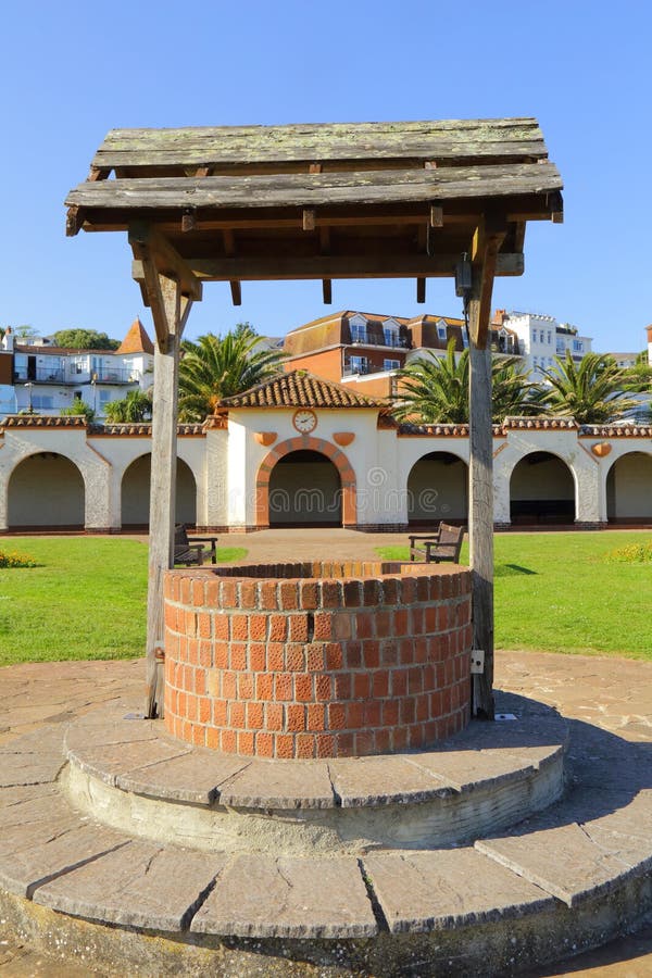 Wishing well in park stock image. Image of building - 190857235