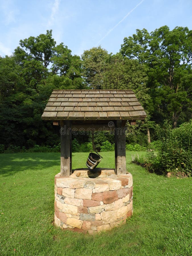 Historic Rock Wishing Well at Poole Forge PA USA Stock Image - Image of ...