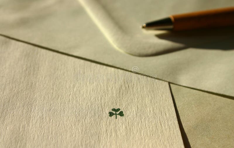 Wishing you lots of luck! stock image. Image of greeting - 1415215