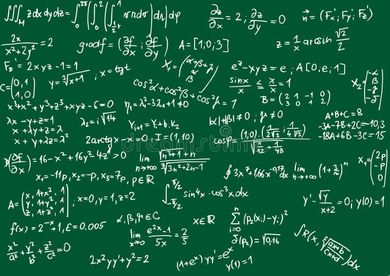 Wiskunde vector illustratie. Illustration of vergelijking - 12060654