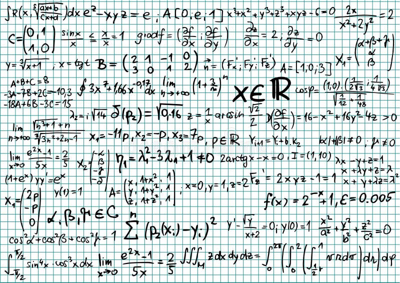 Wiskunde vector illustratie. Illustration of formule - 12091016