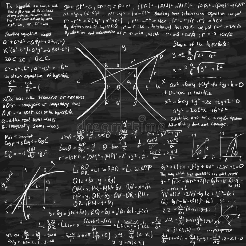 Wiskunde vectorachtergrond vector illustratie. Illustration of ...
