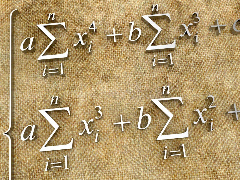 Wiskundige formules stock afbeelding. Image of functie - 29423847