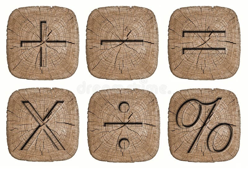 De Wiskundige Tekens Zijn Plus En Nummer 2 Wiskundige Vergelijking Twee ...