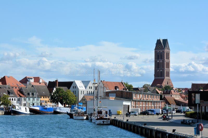 Market Square in the Old Town of Wismar, Germany Stock Image - Image of ...