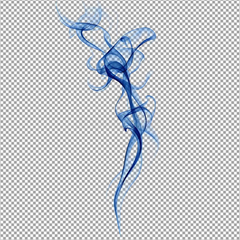 A Wisp of Blue Smoke Curling and Twisting Stock Image - Illustration of ...
