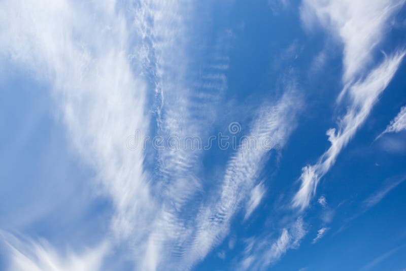 Wispy Cirrus Clouds Blue Sky Stock Photo - Image of abstract ... Wispy Cirrus Clouds Blue Sky Stock Photo - Image of abstract ...