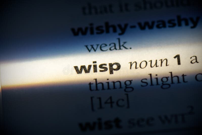 Wisp stock image. Image of text, english, word, learn - 161576011
