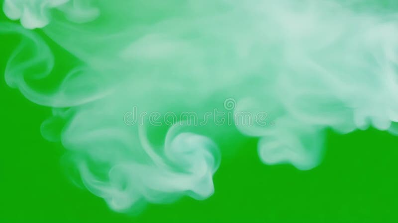 Wisps of Cloudlike Mist Shape and Dissolve Continuously. Green Screen ...